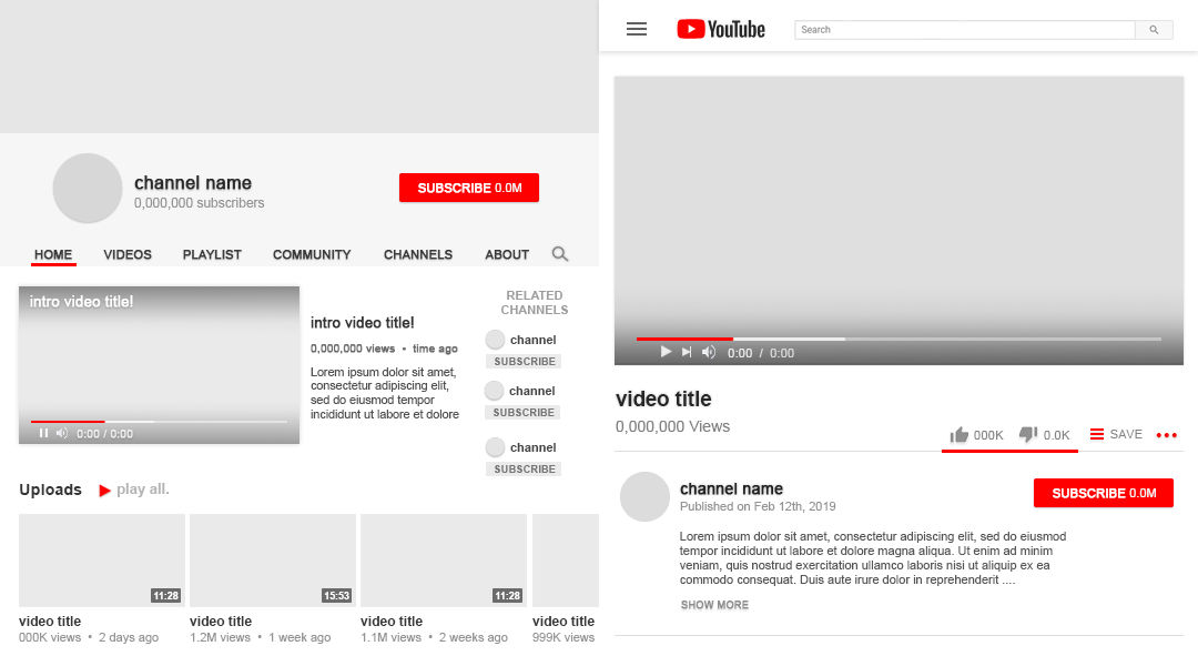 YOUTUBE PSD RE-UPLOAD - zip file version! by aqualvng on DeviantArt