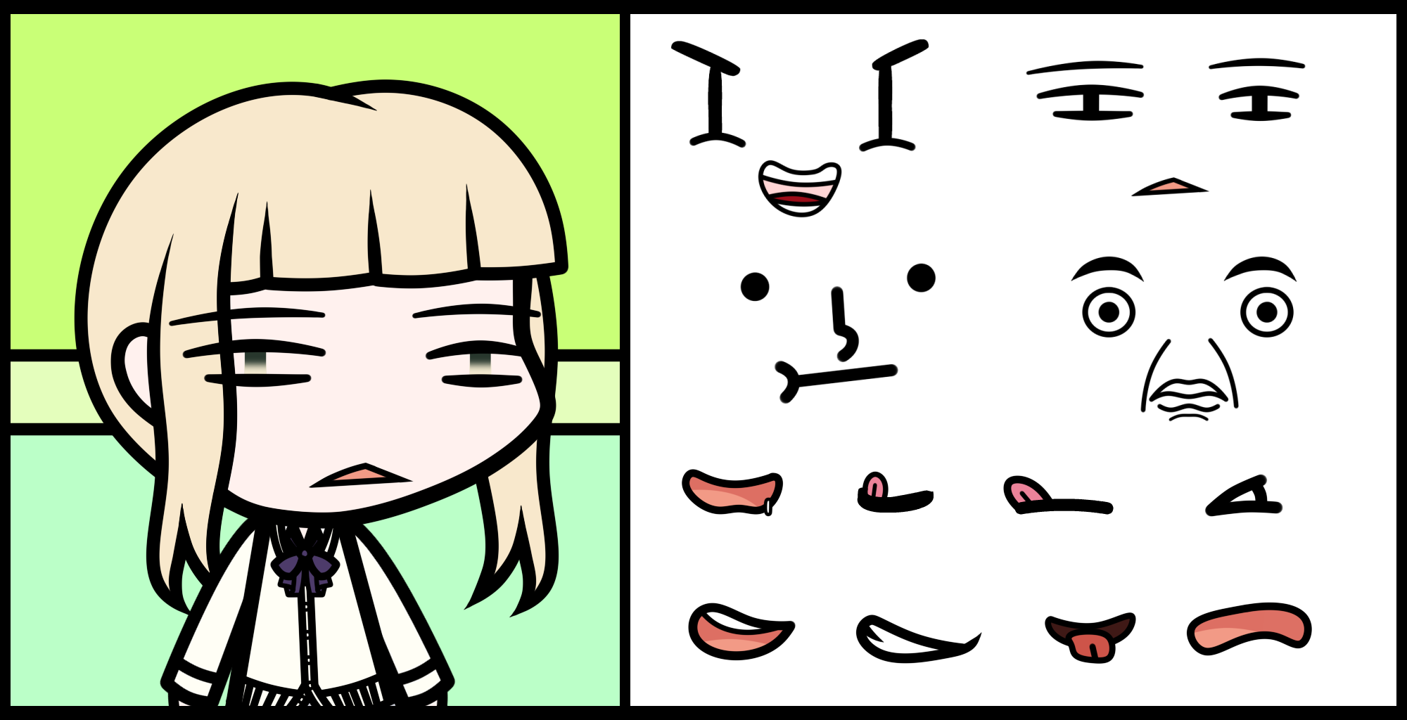 [Walfas Custom] Mouths and Faces Pack by NishinoYura on DeviantArt