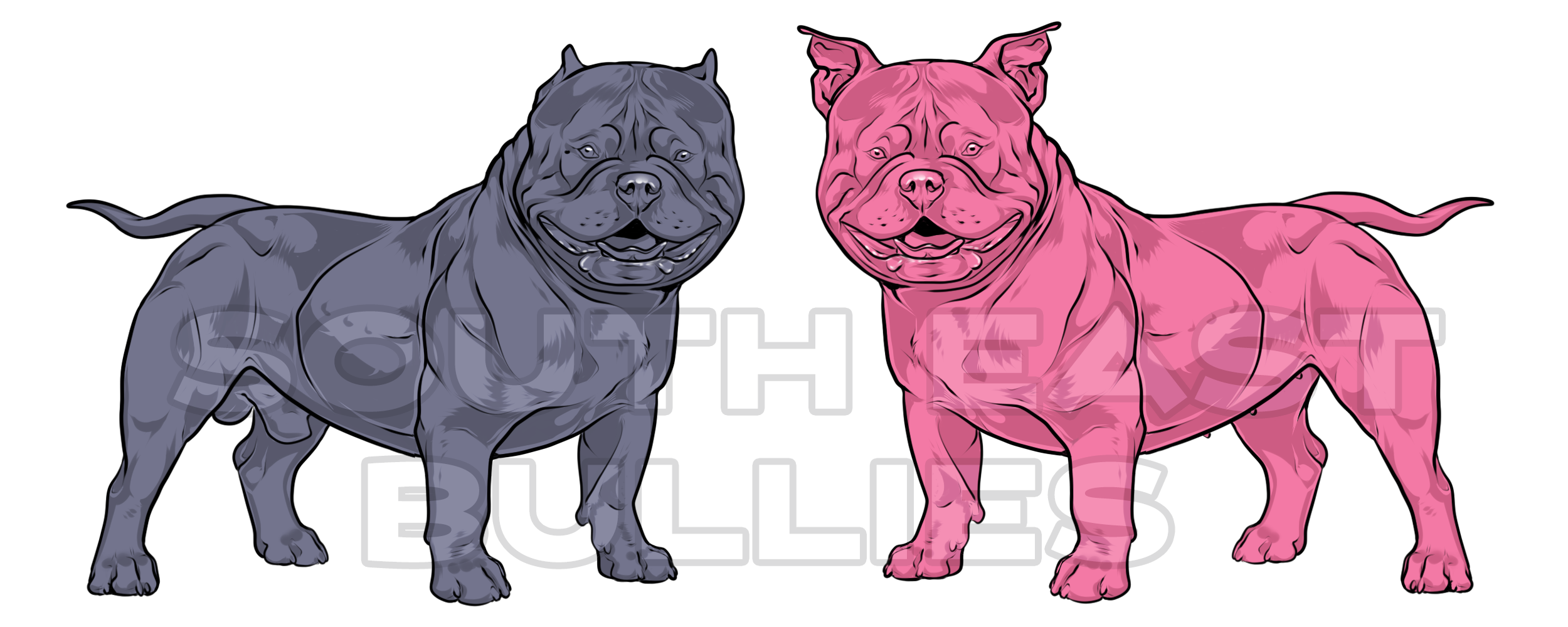 Pocket / Micro Bully Line Art Pack by SOUTH-SIDE-ESTATES on DeviantArt