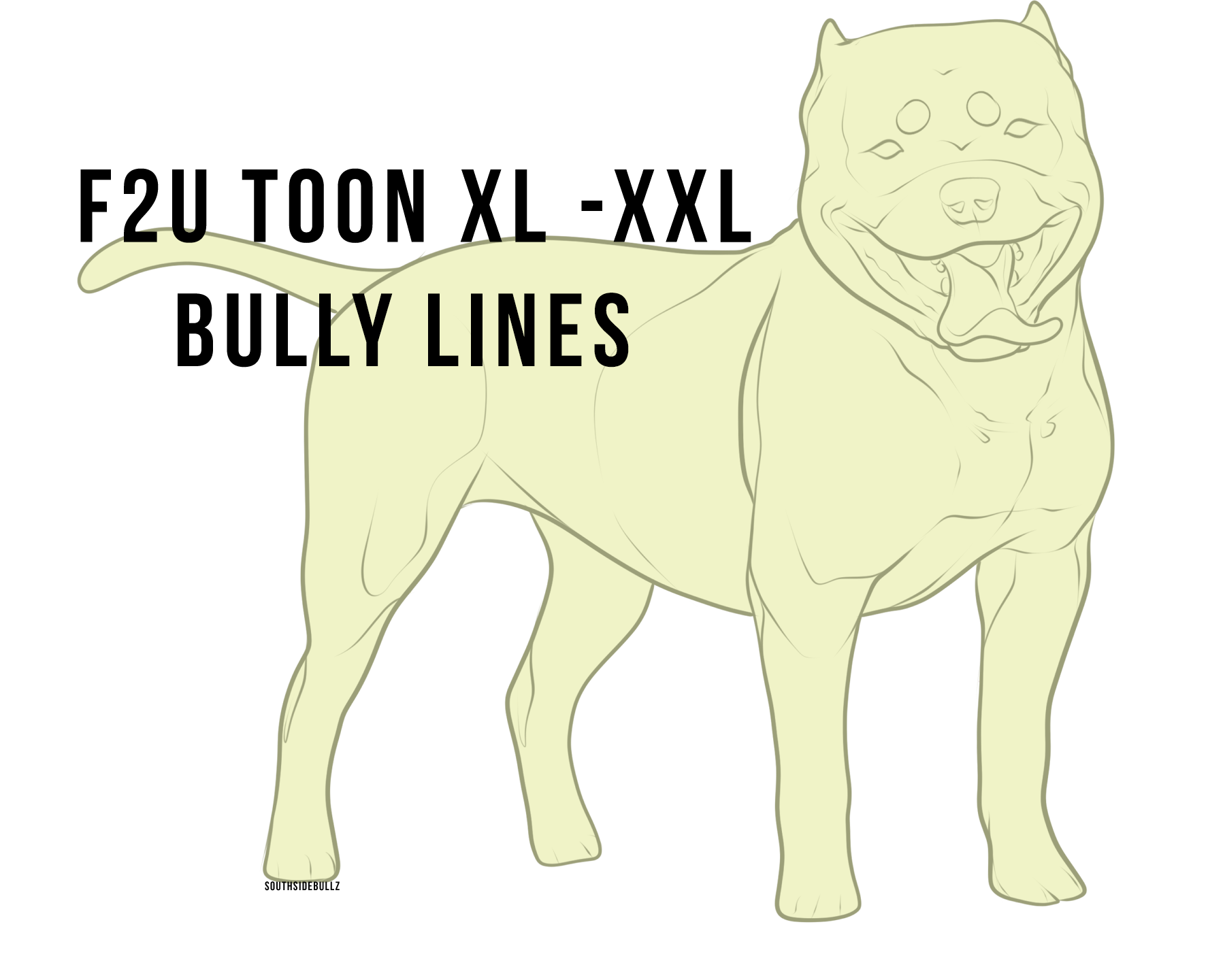F2U Toon XL XXL Bully Lineart by SOUTH-SIDE-ESTATES on DeviantArt