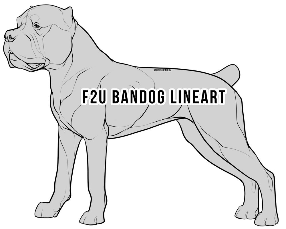 F2U Bandog Lineart by SOUTH-SIDE-ESTATES on DeviantArt