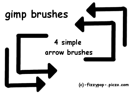 4 simple gimp arrow brushes by ifizzypop on DeviantArt