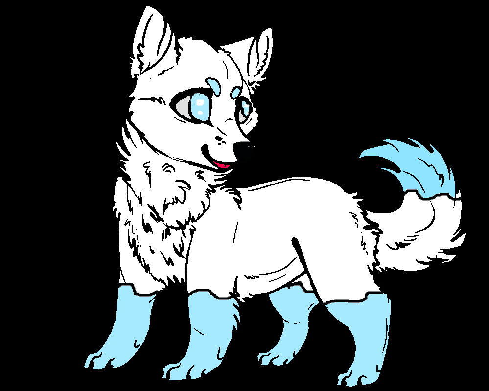 Ice Husky (Standing Version) by OcelotKinz on DeviantArt
