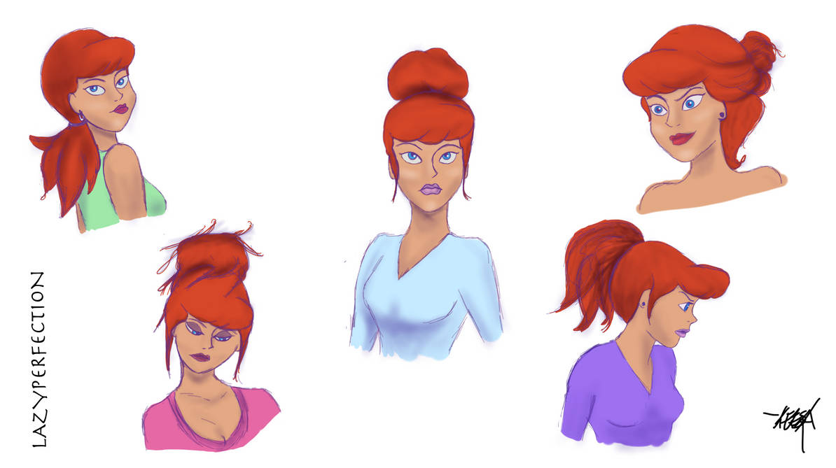 Daphne Hair Studies by LazyPerfection on DeviantArt