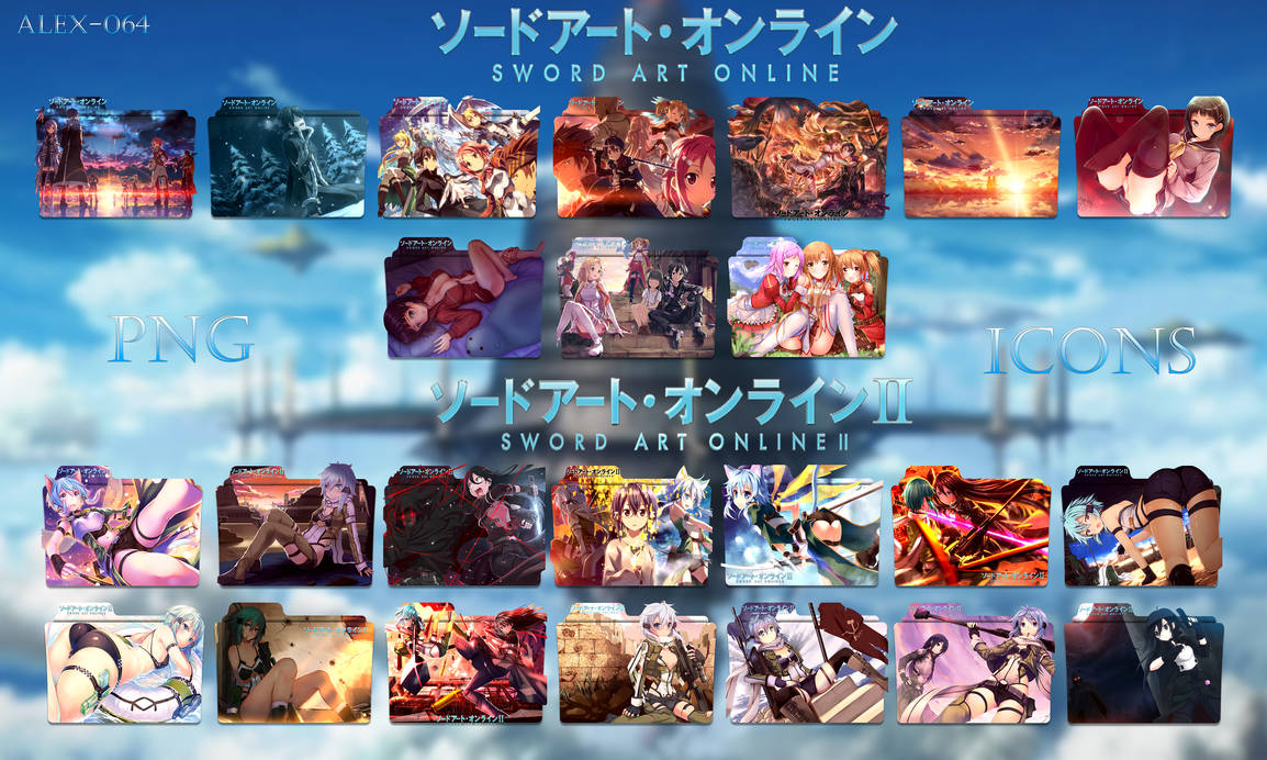 Special Pack Icon Folder - Sword Art Online by alex-064 on DeviantArt