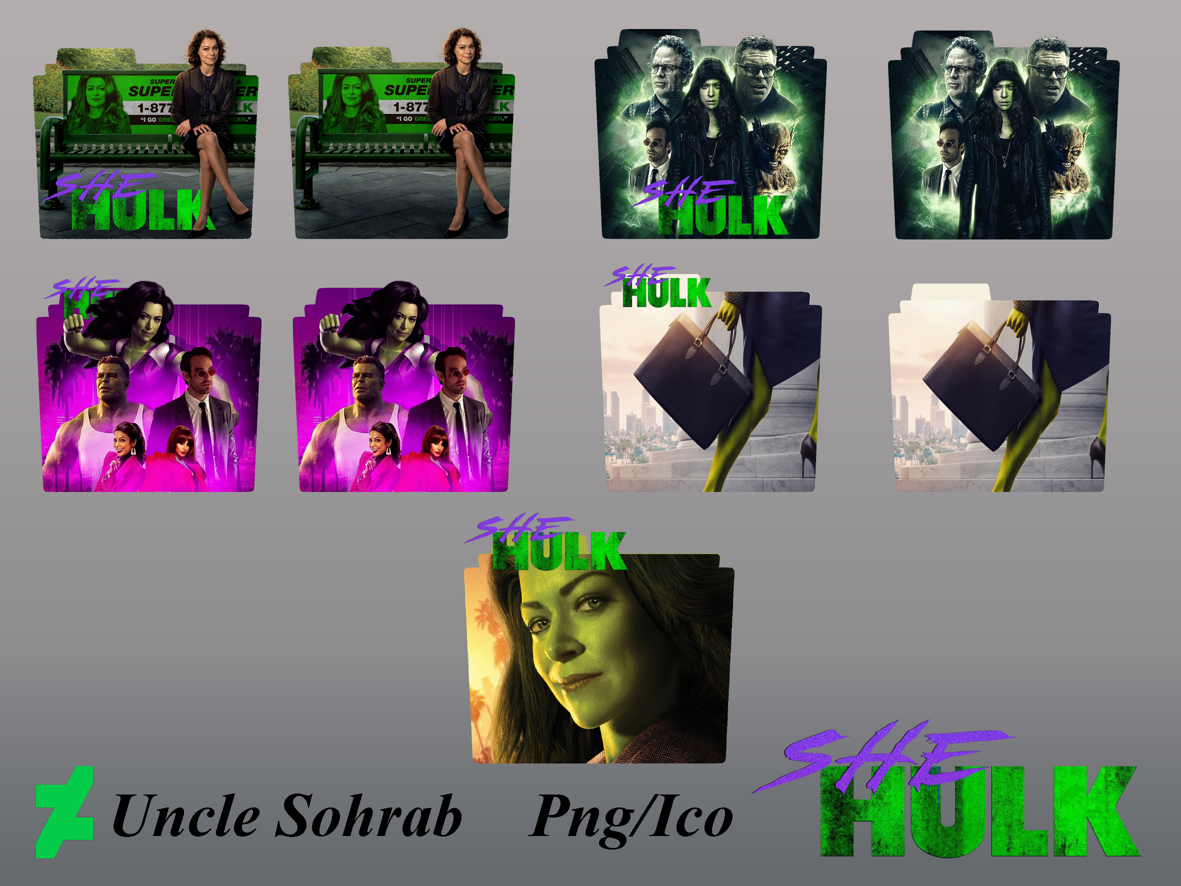 She-Hulk Folder Icon by UncleSohrab on DeviantArt