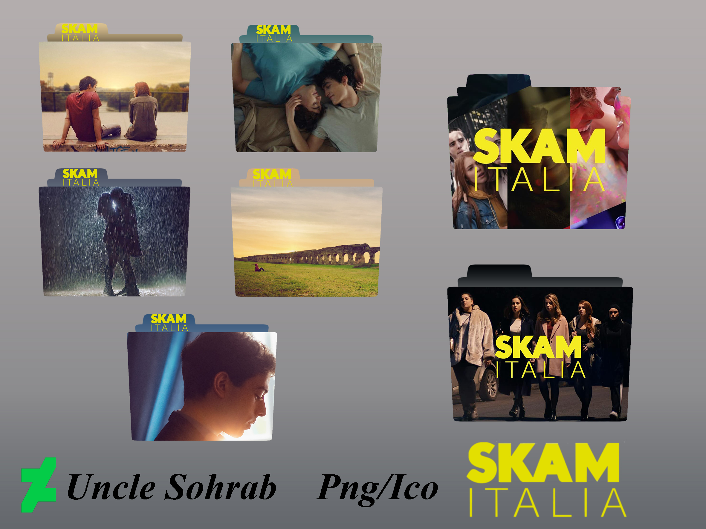 Skam Italia Main Folder + Season 1-5 Folder Icon by UncleSohrab on DeviantArt