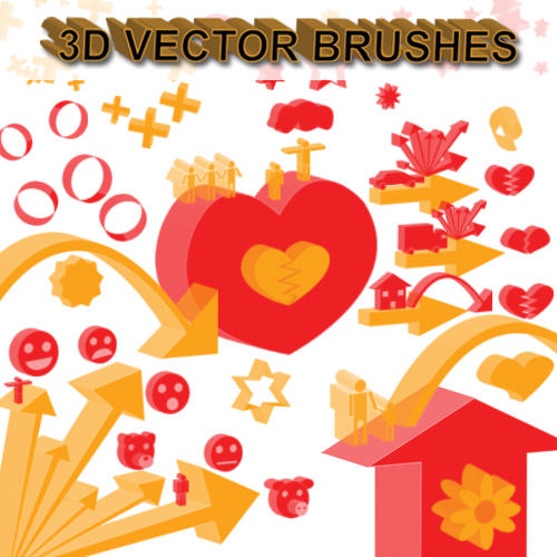 3D Objects - Vector Brushes by Z4m0lx3 on DeviantArt