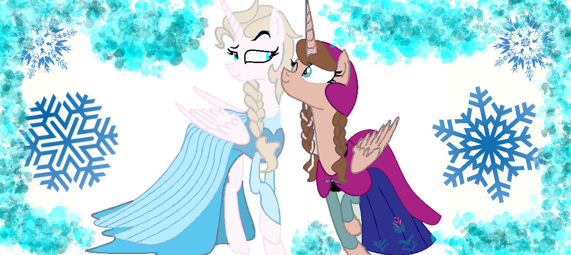 Frozen pony sisters by CookieCoCoPuffs on DeviantArt