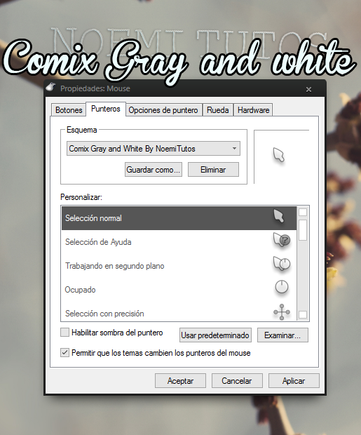 Cursor Comix Gray and white by NoemiTutos on DeviantArt