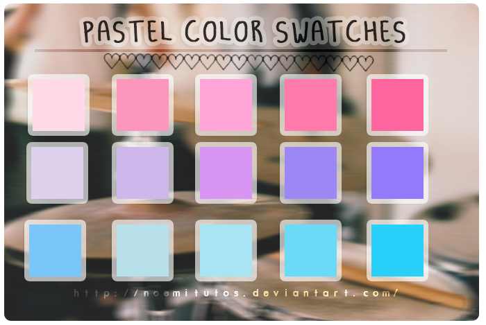Pastel Color Swatches by NoemiTutos on DeviantArt