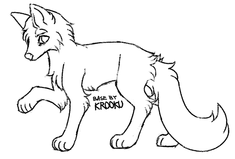 free to use adoptable base by krooku on DeviantArt