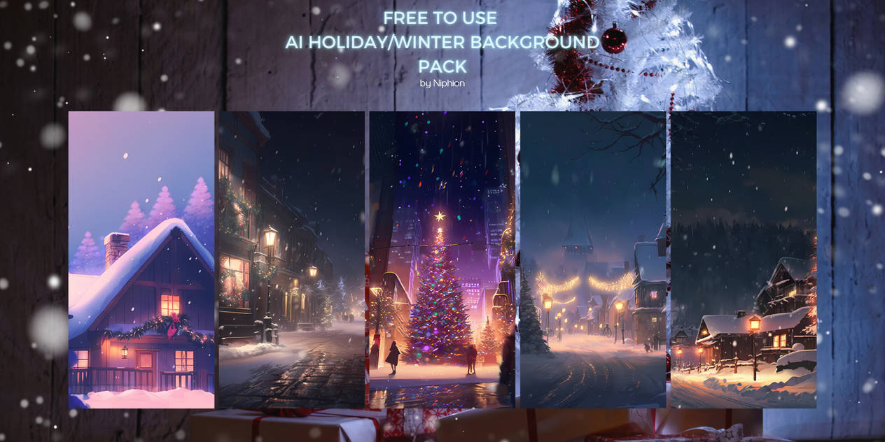 FREE TO USE AI Holiday/Winter Backgrounds by Niphion on DeviantArt