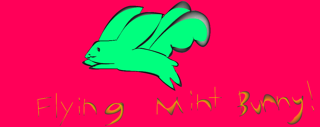 flying mint bunny!!! by catalia13 on DeviantArt