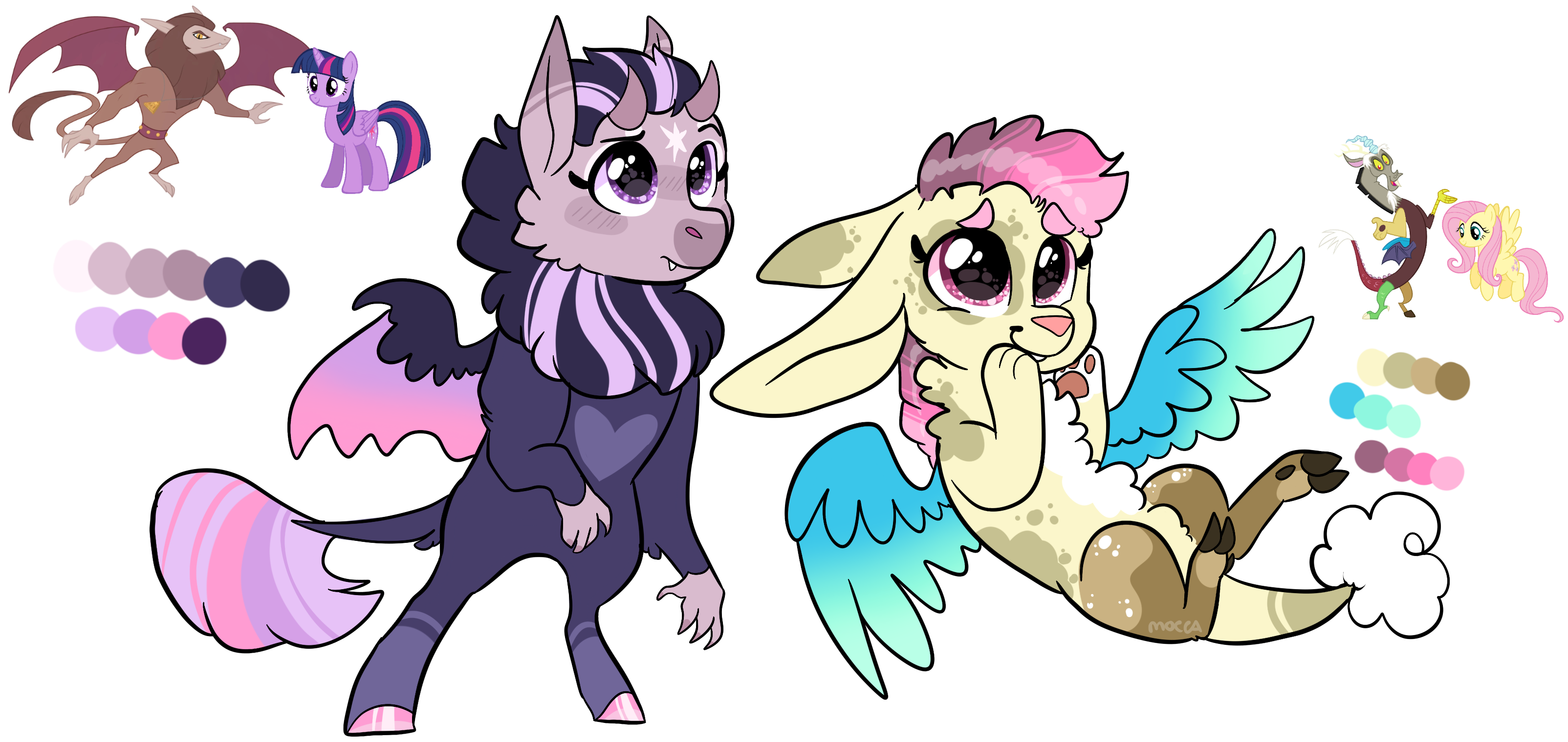 Customs: TwiPan and FlutterCord by MoccaBliss on DeviantArt