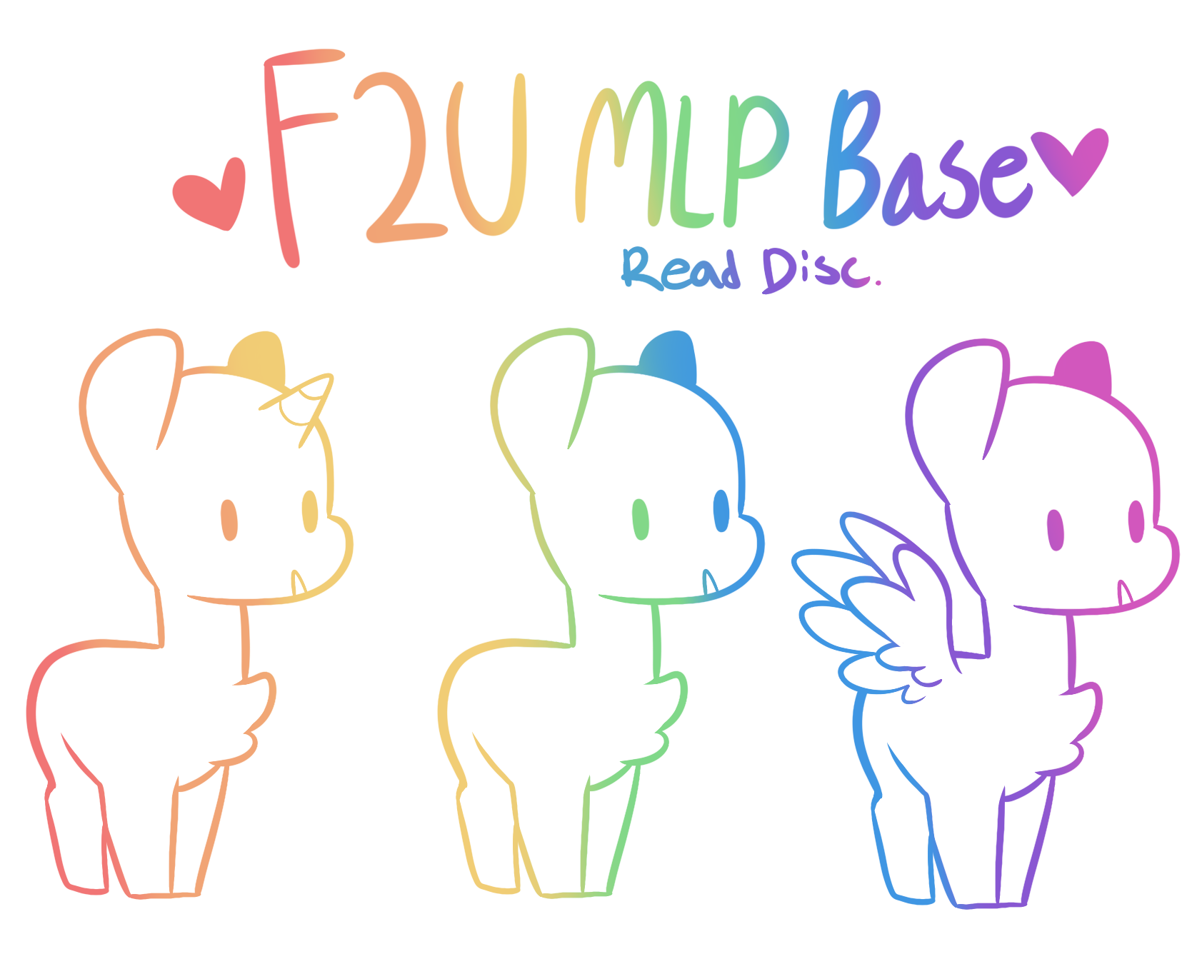 f2u MLP base by MoccaBliss on DeviantArt