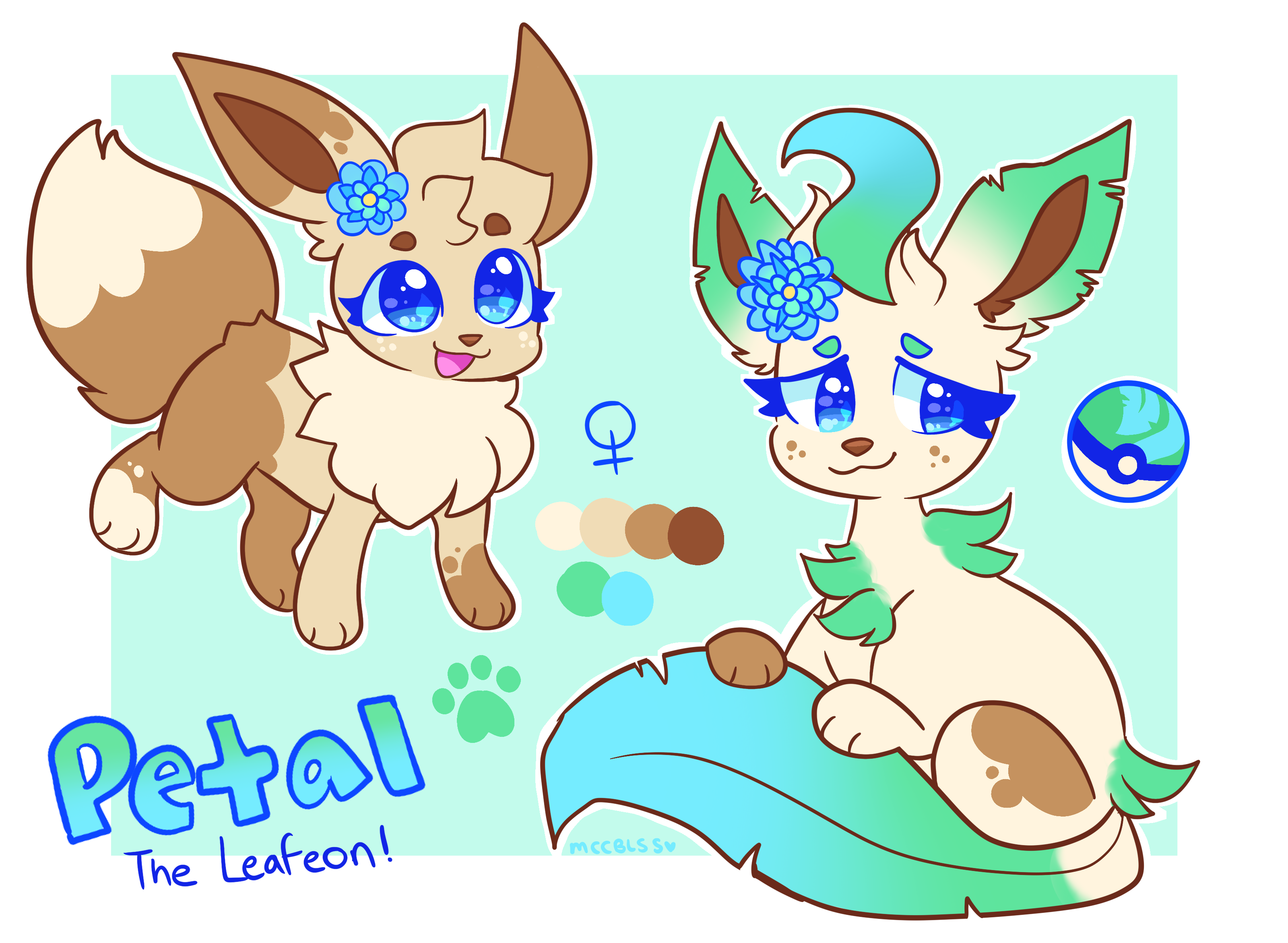 Petal the Leafeon! by MoccaBliss on DeviantArt