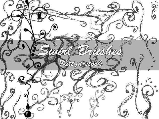 Swirl brushes Stamps by Kittyd-Stock on DeviantArt