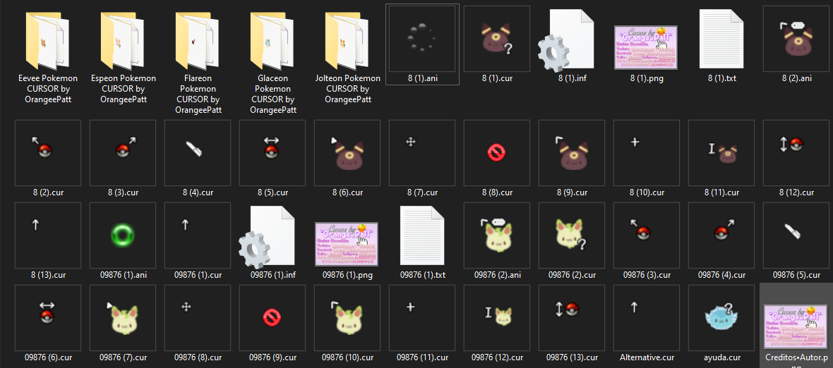 Pack De Cursores pokemon by IdeasParaTodos on DeviantArt