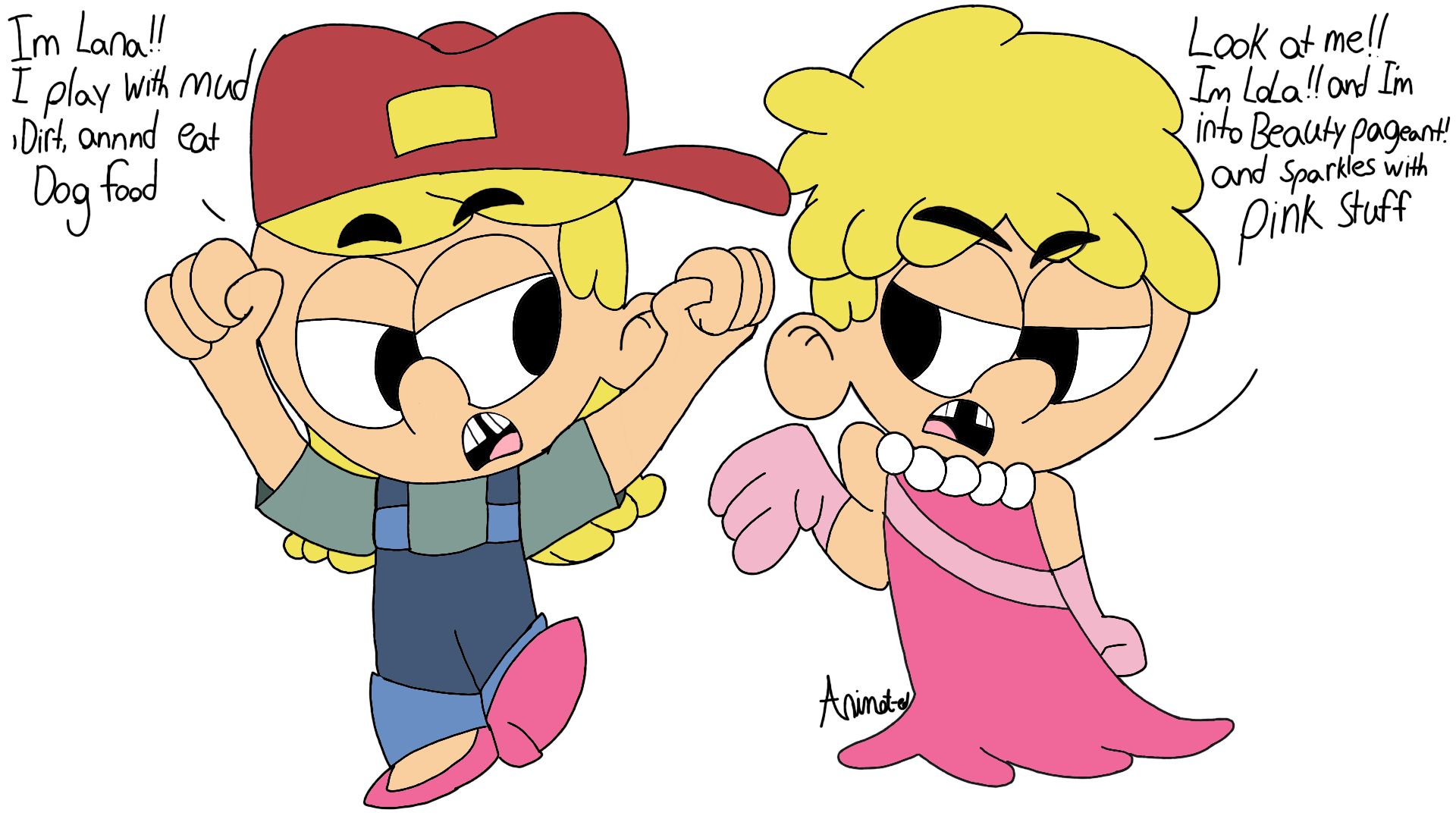 Lana and Lola switch clothing by Animat-Edi on DeviantArt