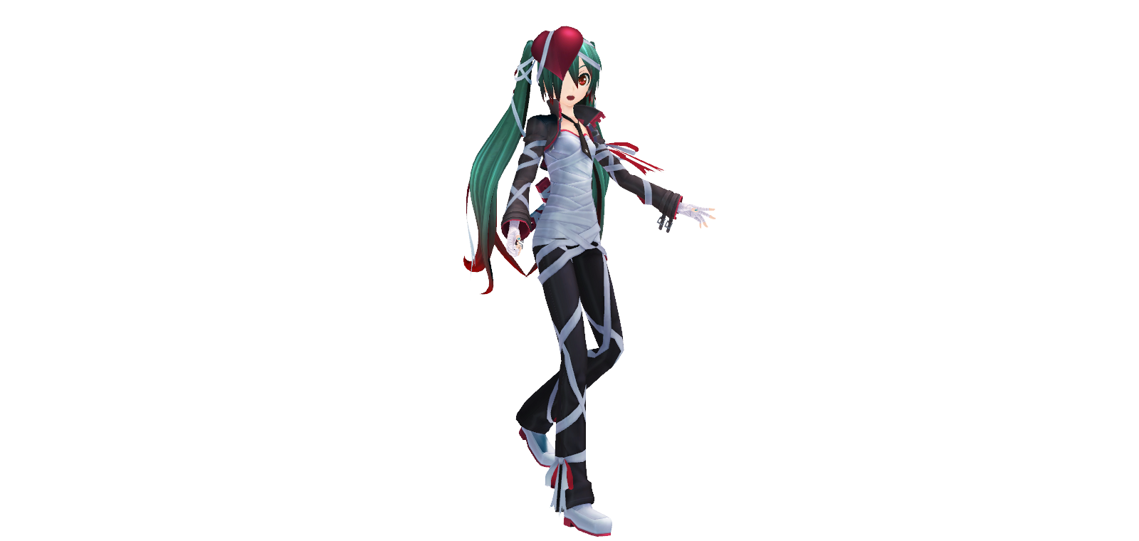 PDX Bandage Heart Miku DL DOWN by Miouuu on DeviantArt