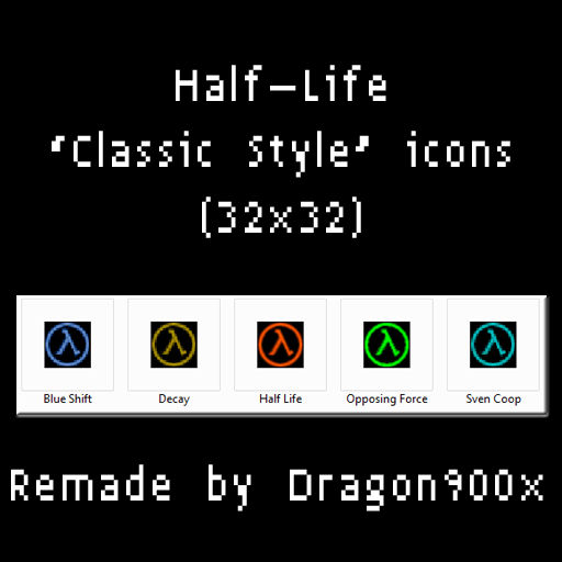 Half Life Icons - Classic Style by Dragon900x on DeviantArt