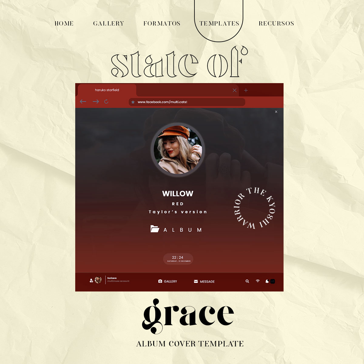 RED album cover by dianesyoung on DeviantArt