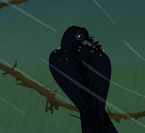 crow in the rain by reaper-neko on DeviantArt