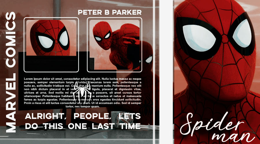 TEMPLATE : SPIDER MAN by babymagik on DeviantArt