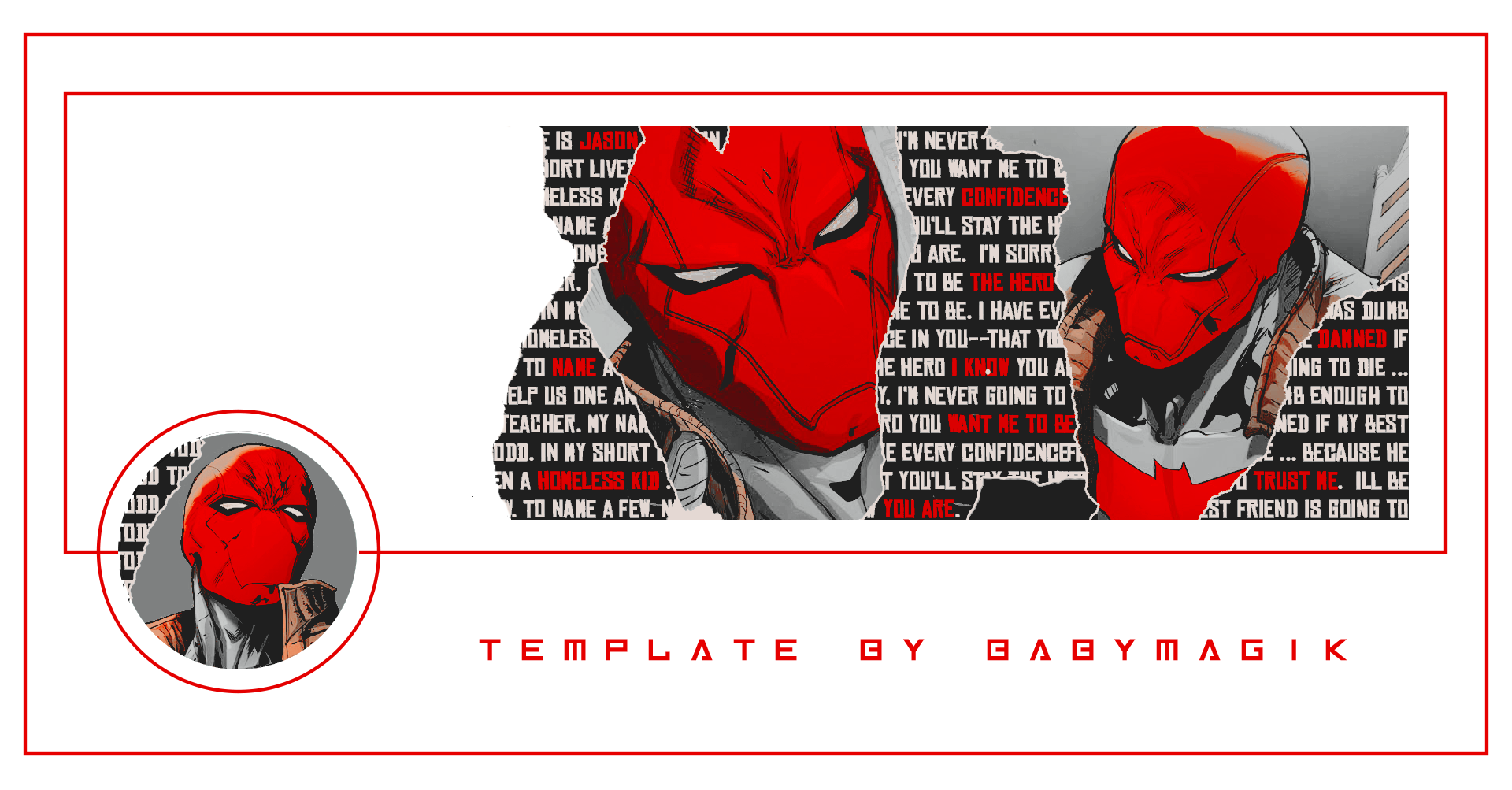 PACK TEMPLATE : JASON TODD by babymagik on DeviantArt