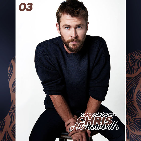 // PHOTOPACK 3406 - CHRIS HEMSWORTH // by censurephotopacks on DeviantArt