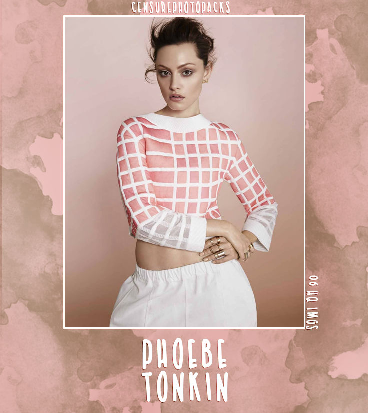 // PHOTOPACK 4296 - PHOEBE TONKIN // by censurephotopacks on DeviantArt