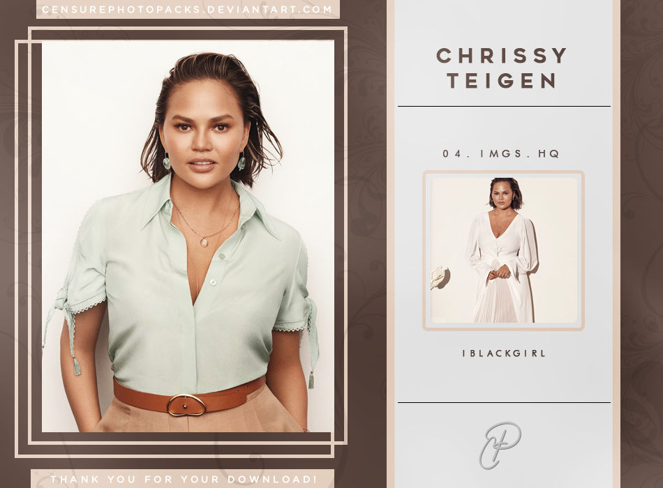 // PHOTOPACK 4708 - CHRISSY TEIGEN // by censurephotopacks on DeviantArt