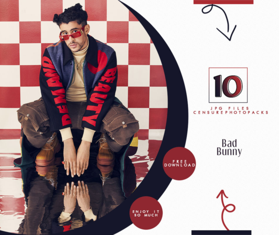 Photopack 10311 . Bad Bunny by censurephotopacks on DeviantArt