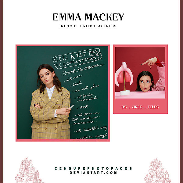 Photopack 12858 : Emma Mackey by censurephotopacks on DeviantArt