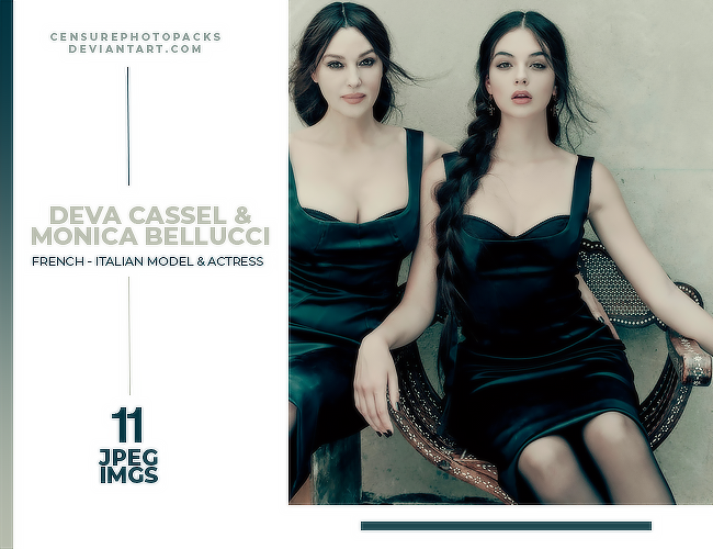 Photopack 14243 : Deva Cassel x Monica Bellucci by censurephotopacks on DeviantArt