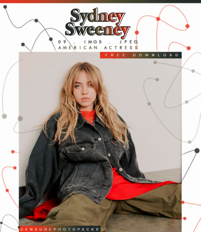 Photopack 15366 . Sydney Sweeney by censurephotopacks on DeviantArt