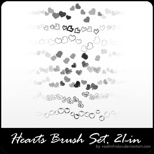 hearts_brush_set by vadimfrolov on DeviantArt