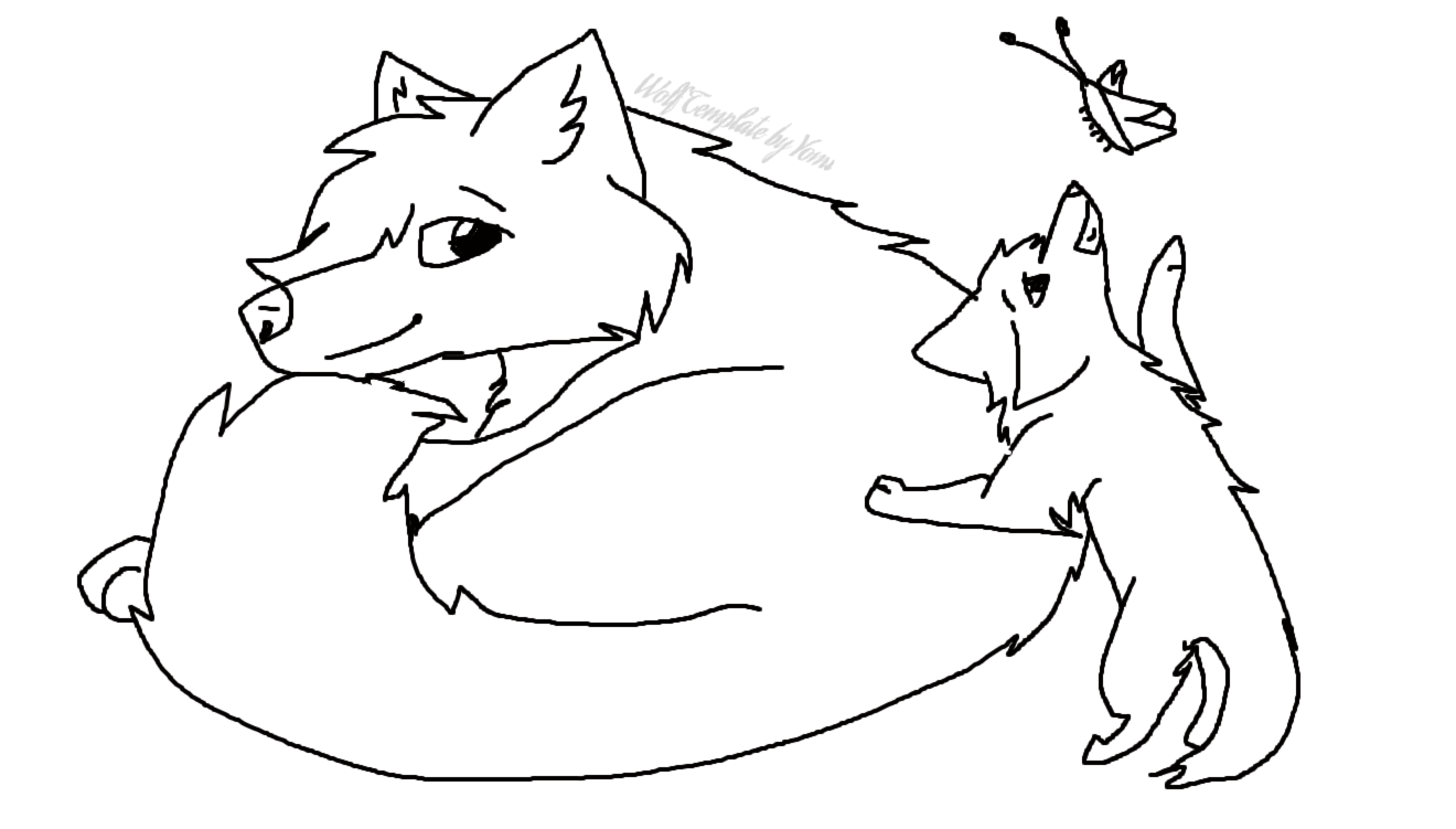 Free Wolf Template! by TsukuYomitheWolfGod on DeviantArt