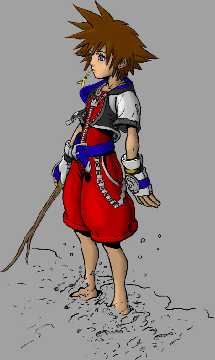 Kingdom Hearts Sora Color and Shade by Reptilio-94 on DeviantArt