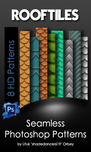 Photoshop Seamless Roof Tiles Patterns by shadedancer619 on DeviantArt