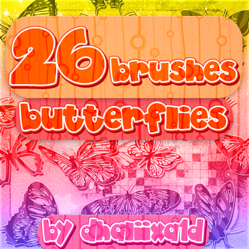 +26 Butterflies Brushes by Dhaliixa1D on DeviantArt