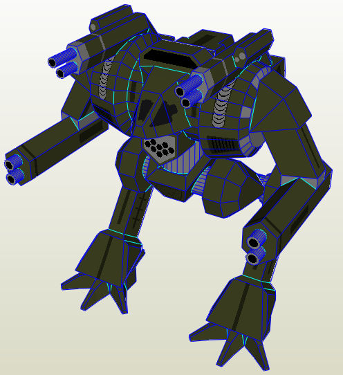Battletech Blood Asp Pepakura/Papercraft by Umbraevus on DeviantArt