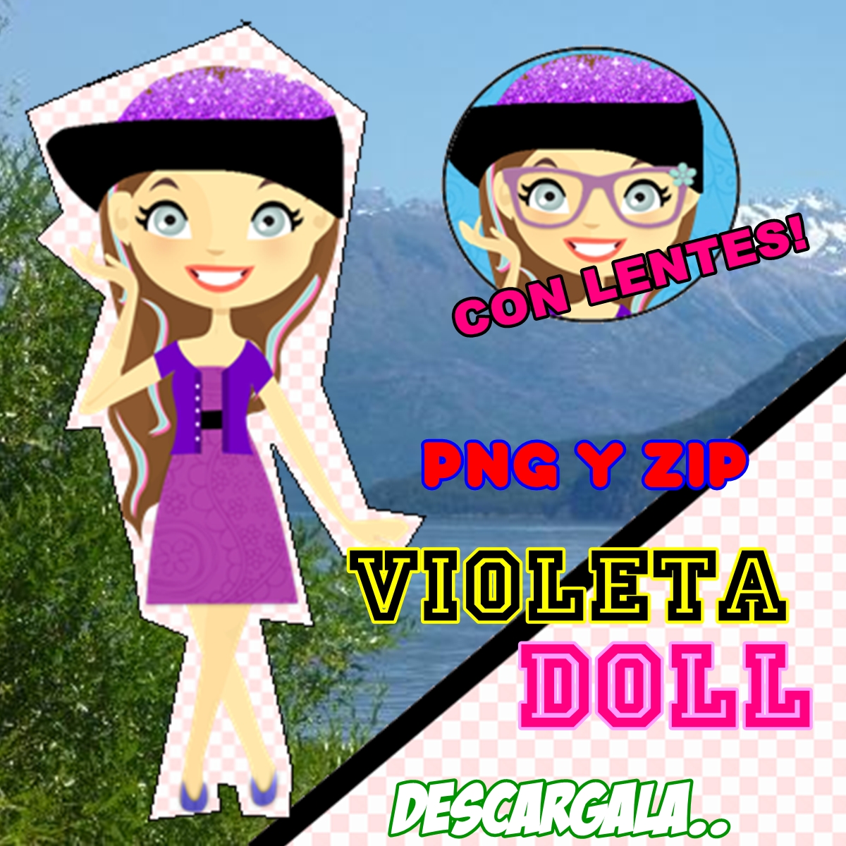 Violeta Doll PNG. by CeliiEdiciones on DeviantArt