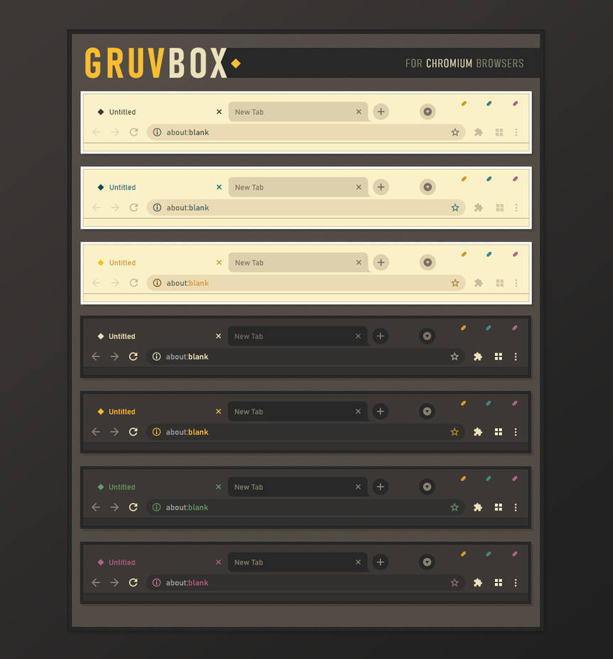 Gruvbox for Chromium browsers by sublime9-design on DeviantArt
