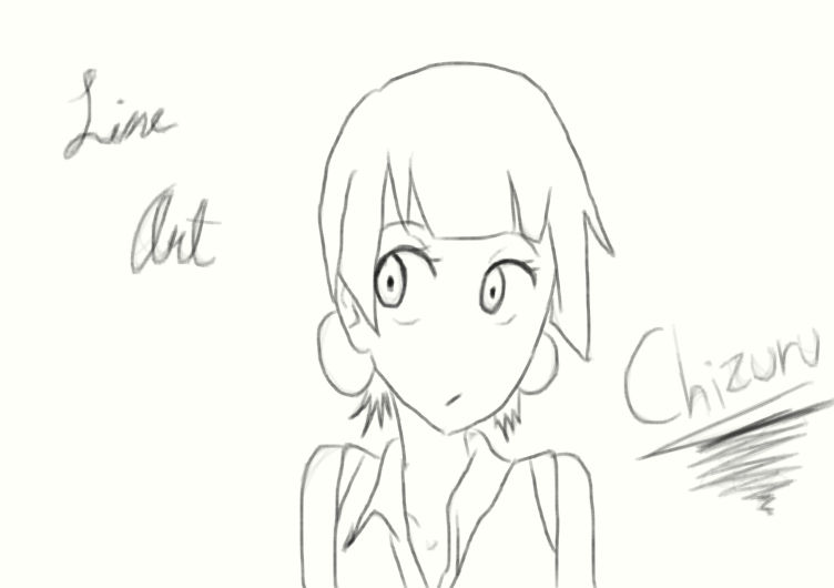 Chizuru Line Art by emsartworld on DeviantArt