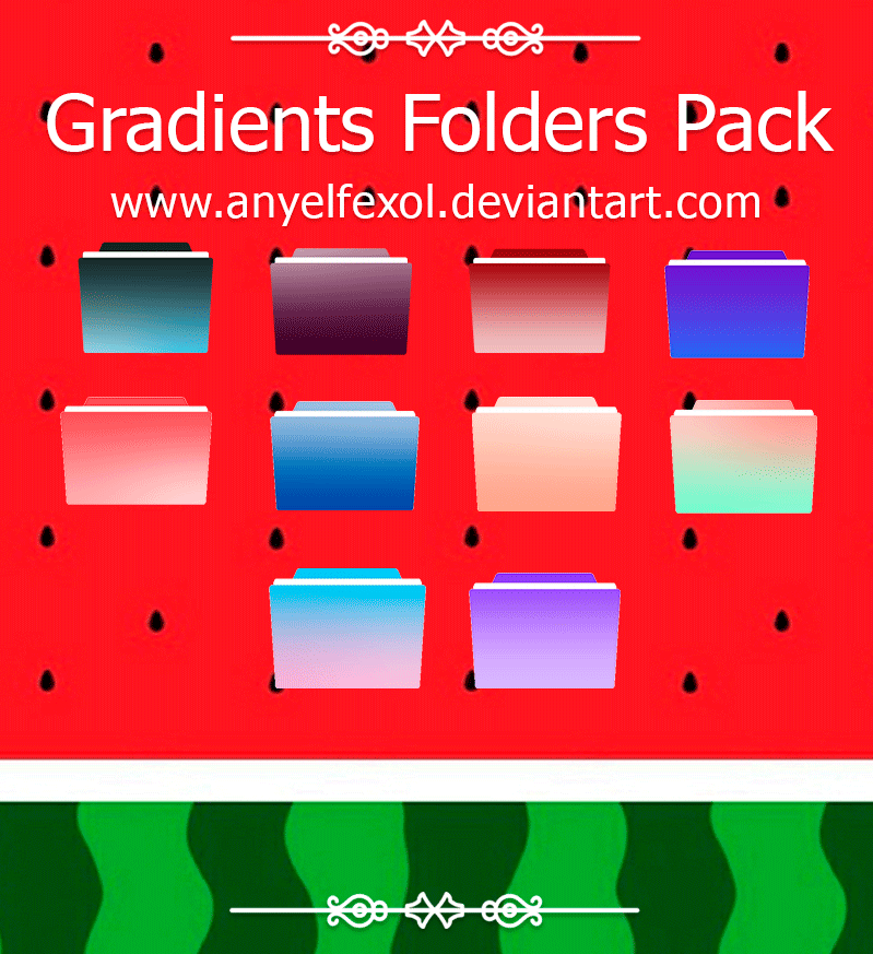 Gradients Folders Pack by Anyelfexol on DeviantArt