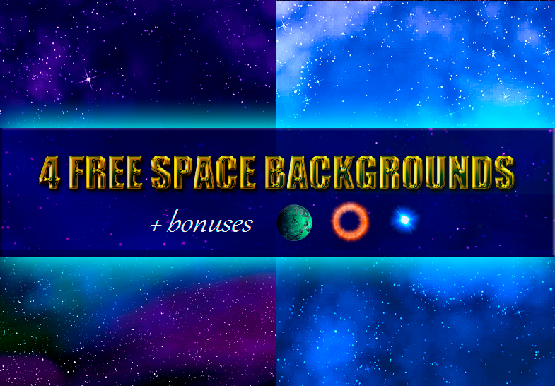 4 FREE Space Backgrounds (+bonuses) by nettlejelly on DeviantArt