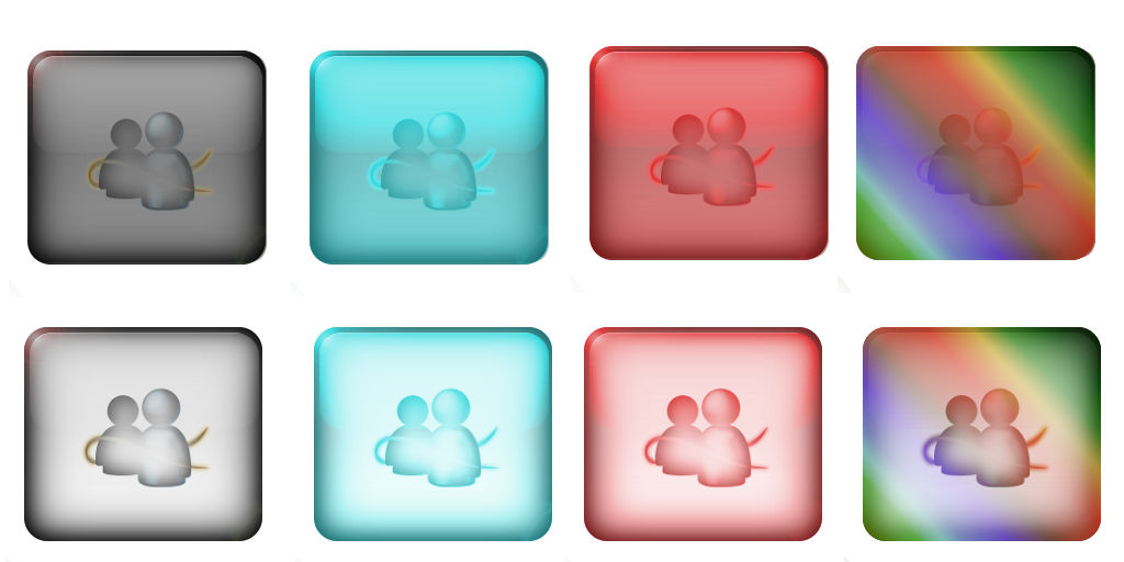 Transparent Messenger Buttons by LastScout on DeviantArt