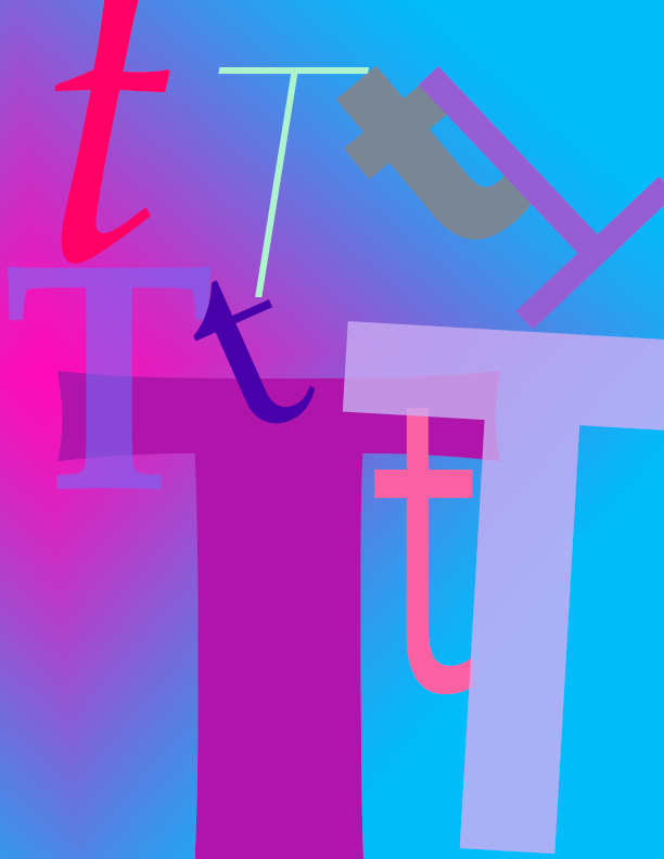 Text art (letter T) by FluffyNinja7 on DeviantArt